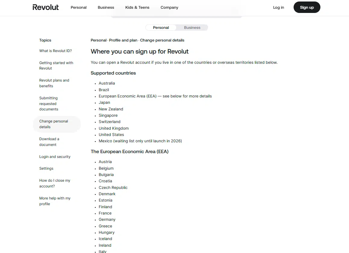 Where is Revolut available? Supported countries in 2026