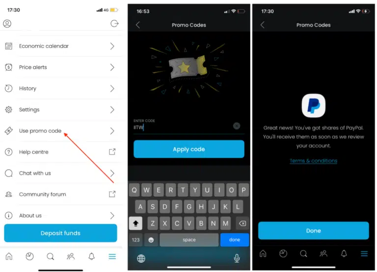 Trading 212 Promo Code "IITW": free share up to €100!