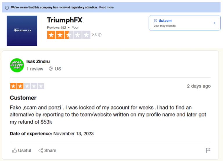 TriumphFX Review: Is it a Scam? 2024 Review
