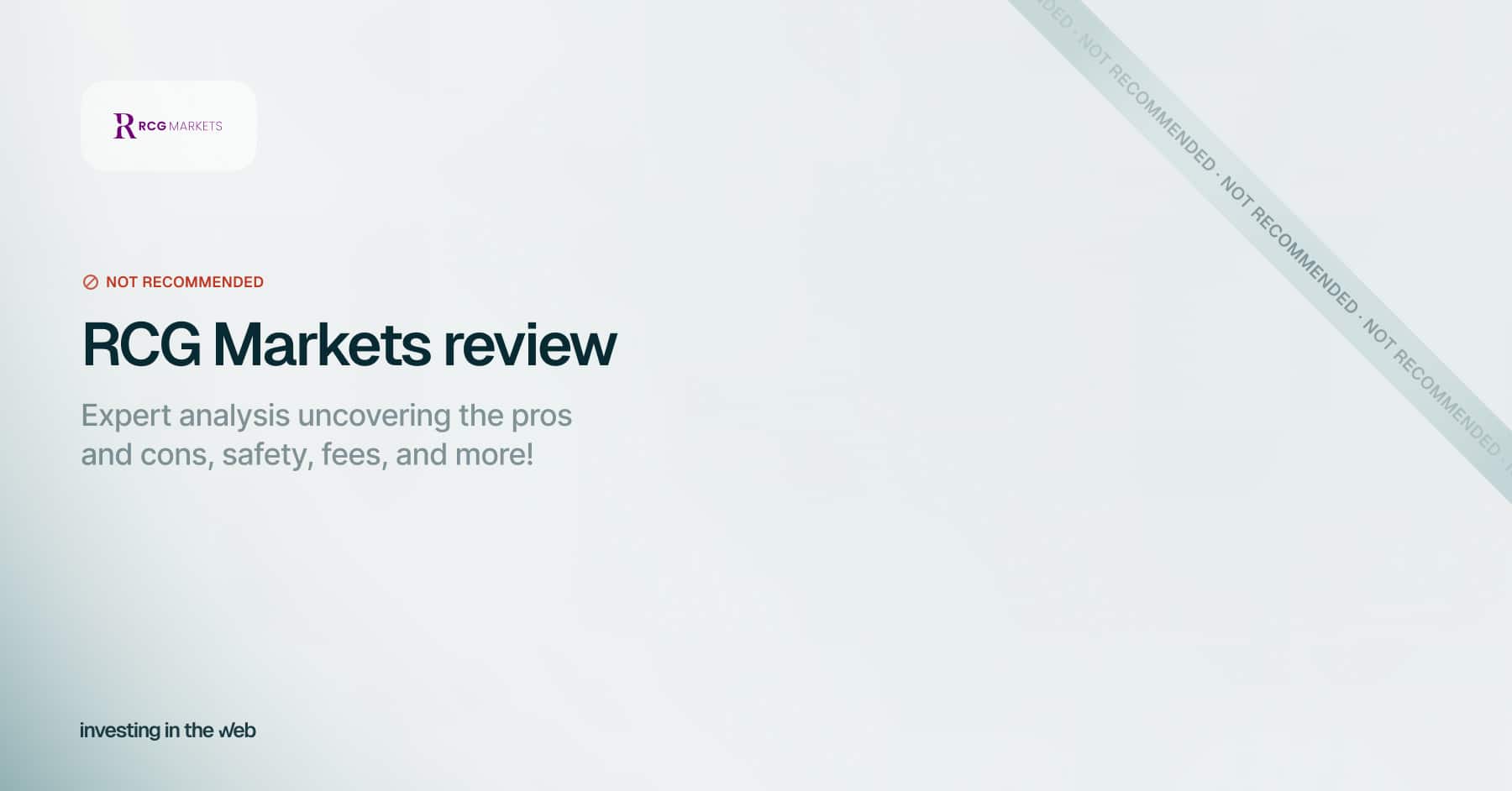 RCG Markets review 2025: Is it a scam?