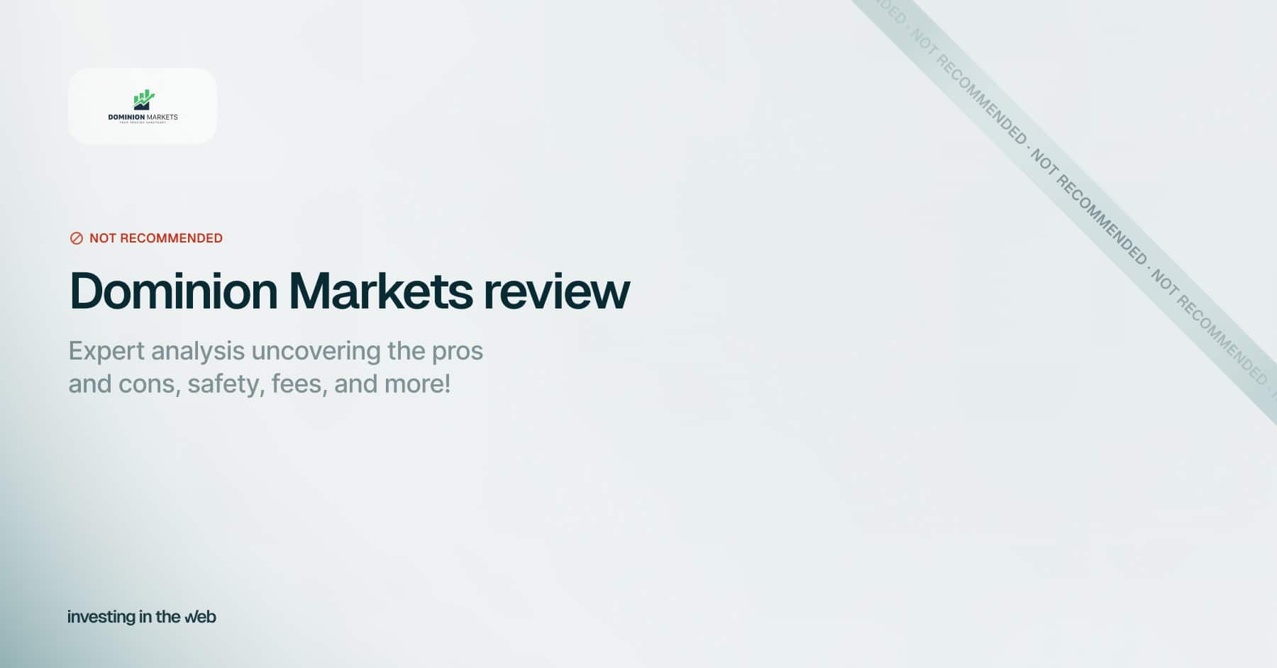Dominion Markets review: is it safe? Pros and cons in 2026