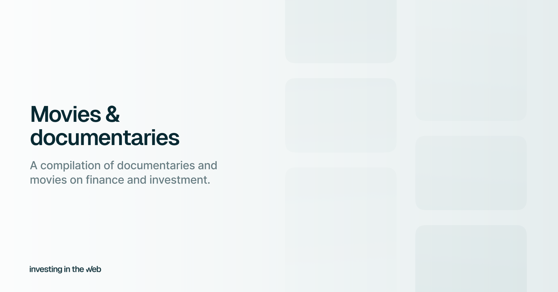 Movies on investing & stock market trading (our picks)