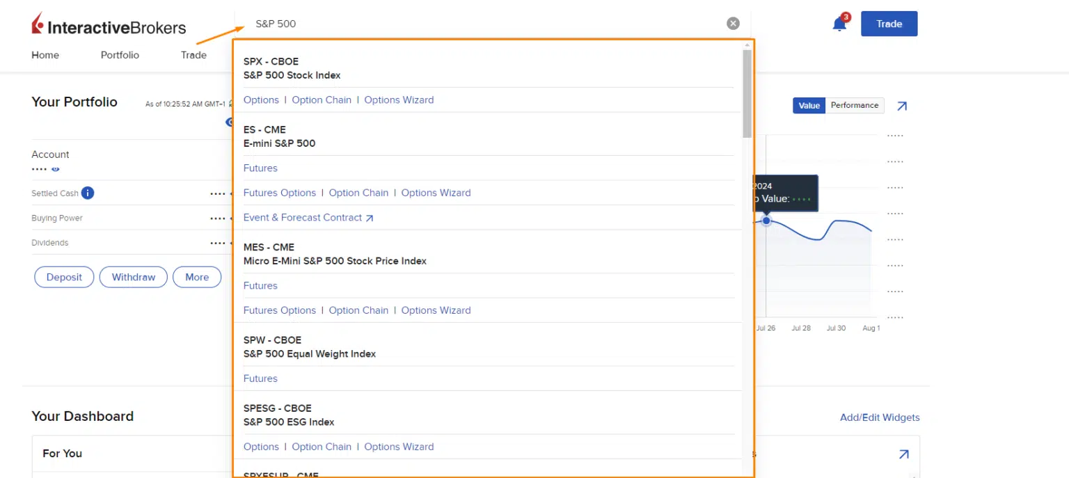 How to invest in the S&P 500 on IBKR (step-by-step)