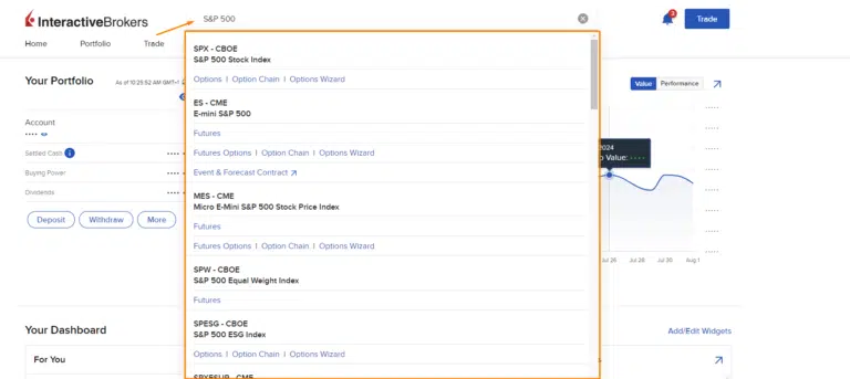 How to invest in the S&P 500 on IBKR (step-by-step)