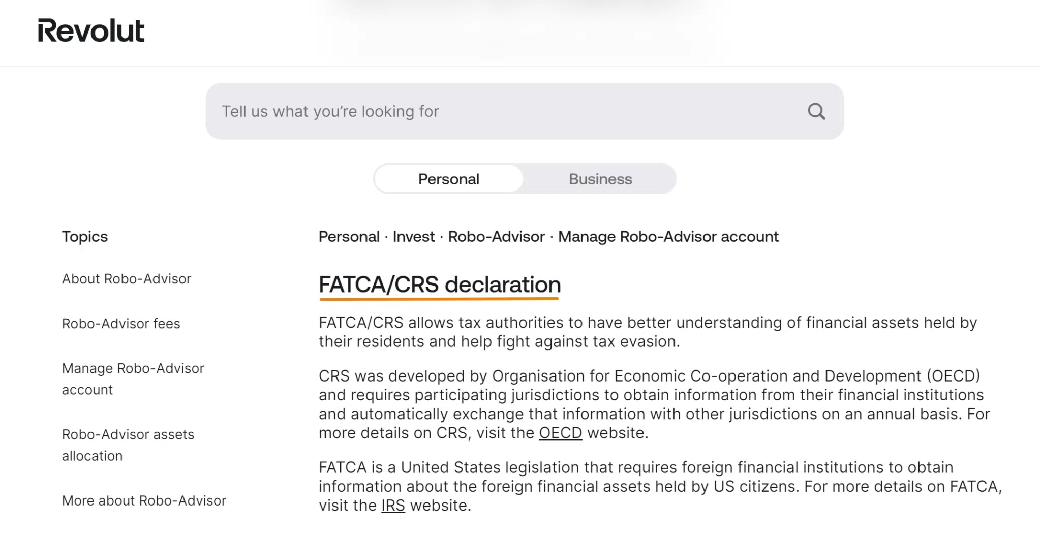Does Revolut report to Tax Authorities? CRS reporting
