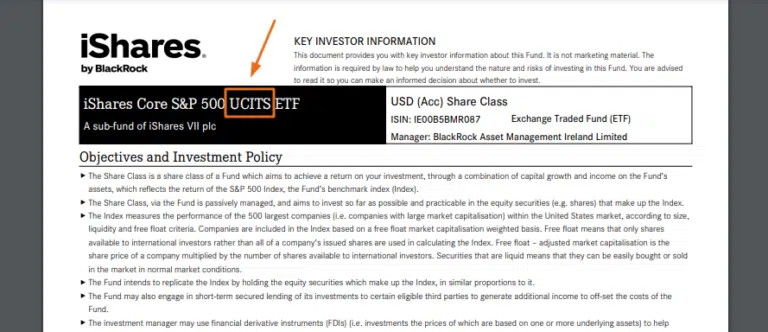 UCITS ETFs Explained - A Guide for EU investors
