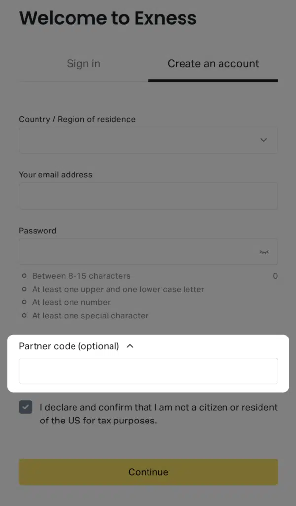 Exness Partner Code 2025: “3u2n3ade3o” referral code